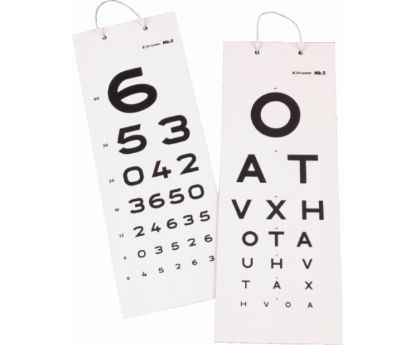 Eye Test Chart (Keeler 3 Metre Card Chart) - Medical World